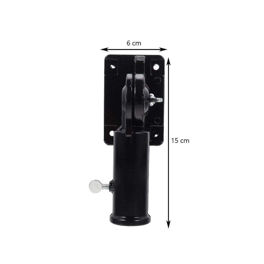 Support mural mât pour drapeau noir – King Drapeaux