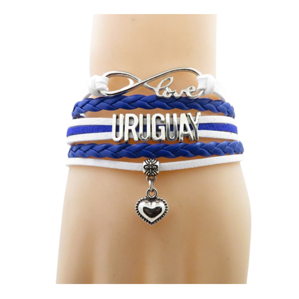 Bracelet love Uruguay – King Drapeaux